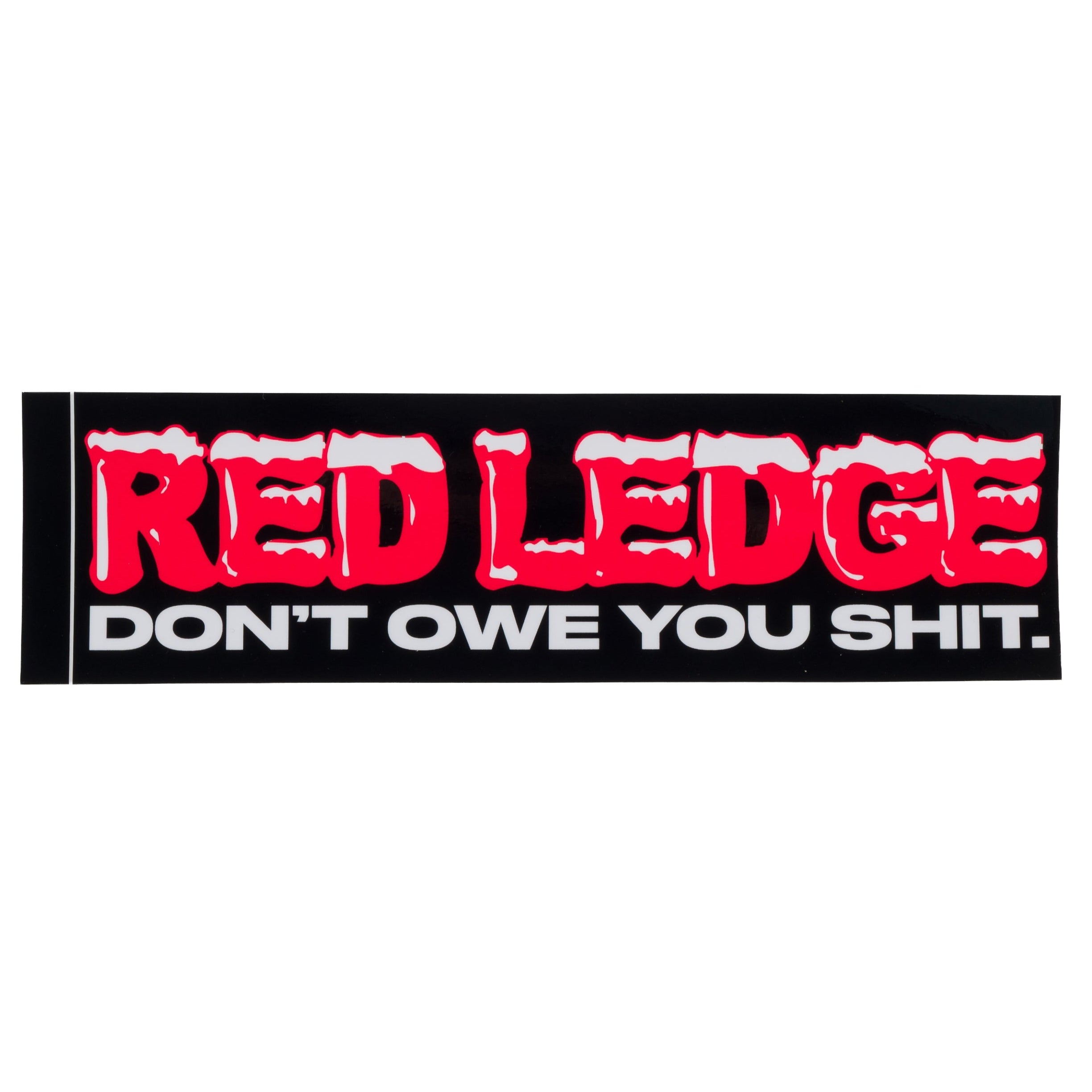 Red Ledge Bumper Sticker – FlameTec